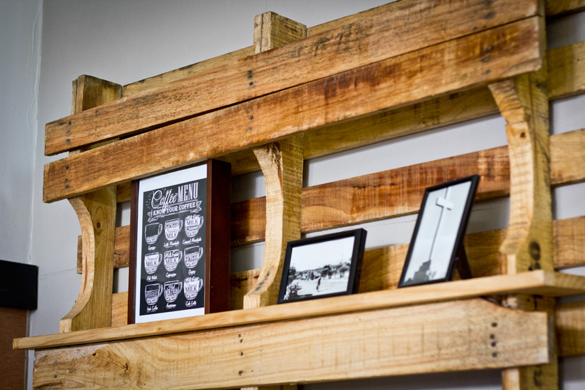 Some interesting shelves and tables at Cafe Dolce Trieste - North ...